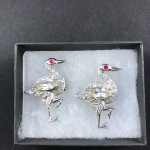 Vintage | Jewelry | Vintage Rhinestone Duck Scatter Pins Set Of Two ...